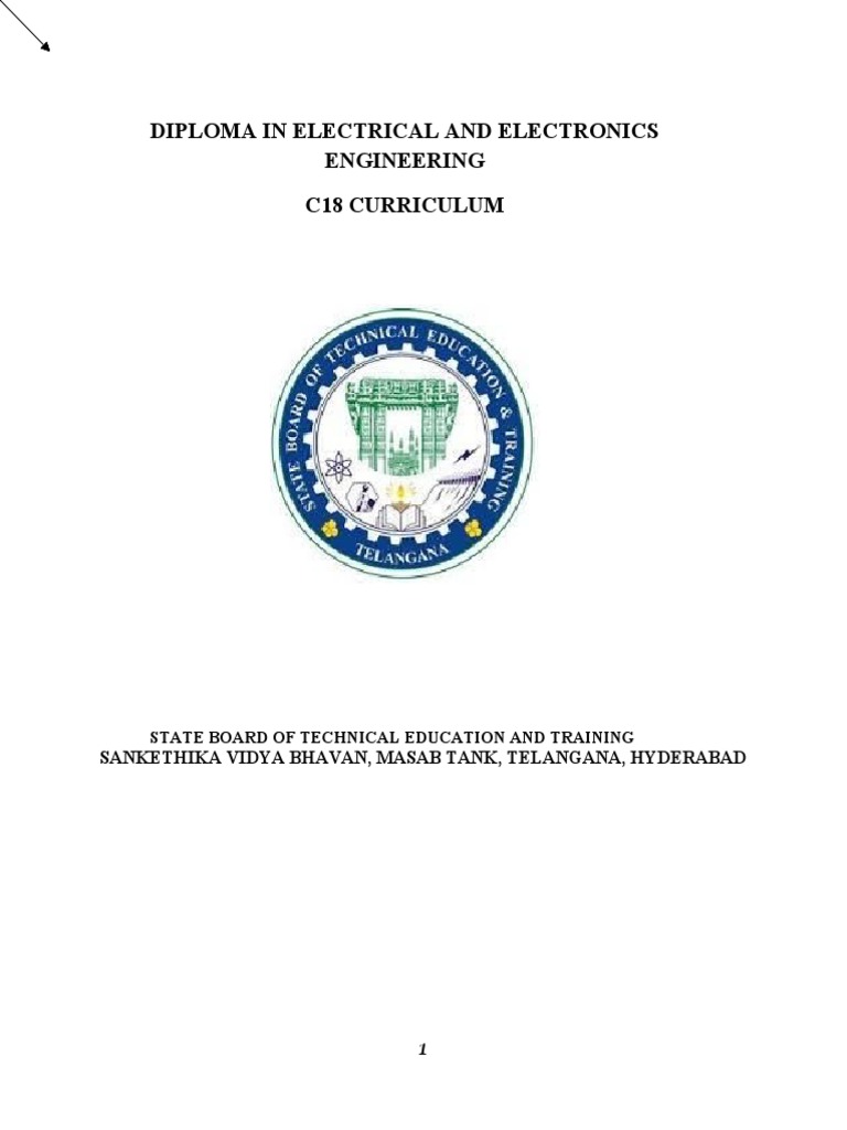Diploma in Electrical and Electronics Engineering C18 Curriculum | PDF ...