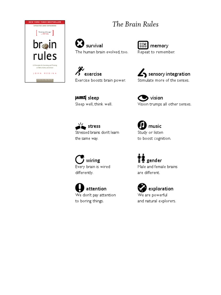 12 Brain Rules | PDF | Self-Improvement