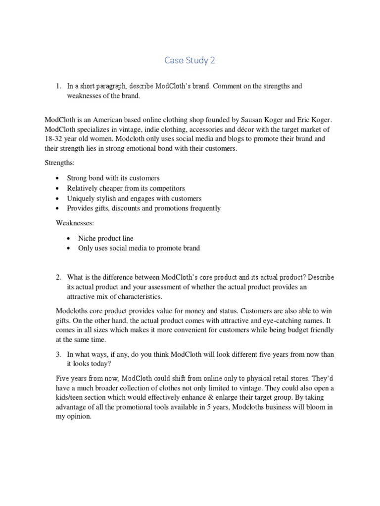 Case Study 2 | PDF