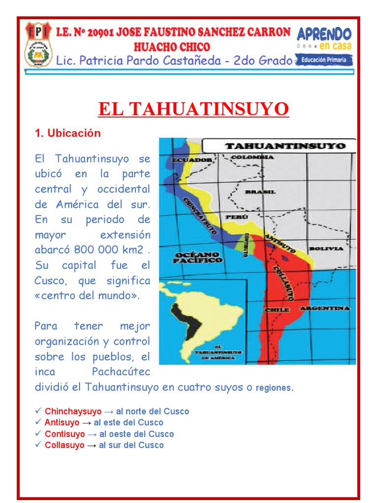 El Tahuantinsuyo | PDF | Imperio Inca | Andes