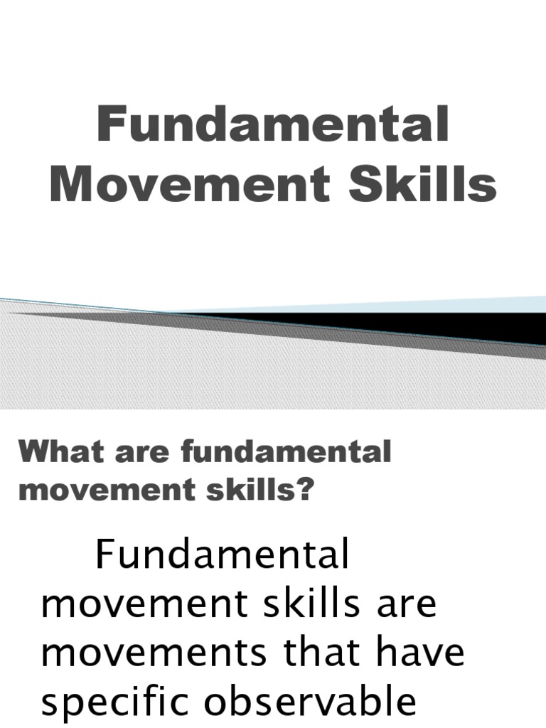 Fundamental Movement Skills | PDF