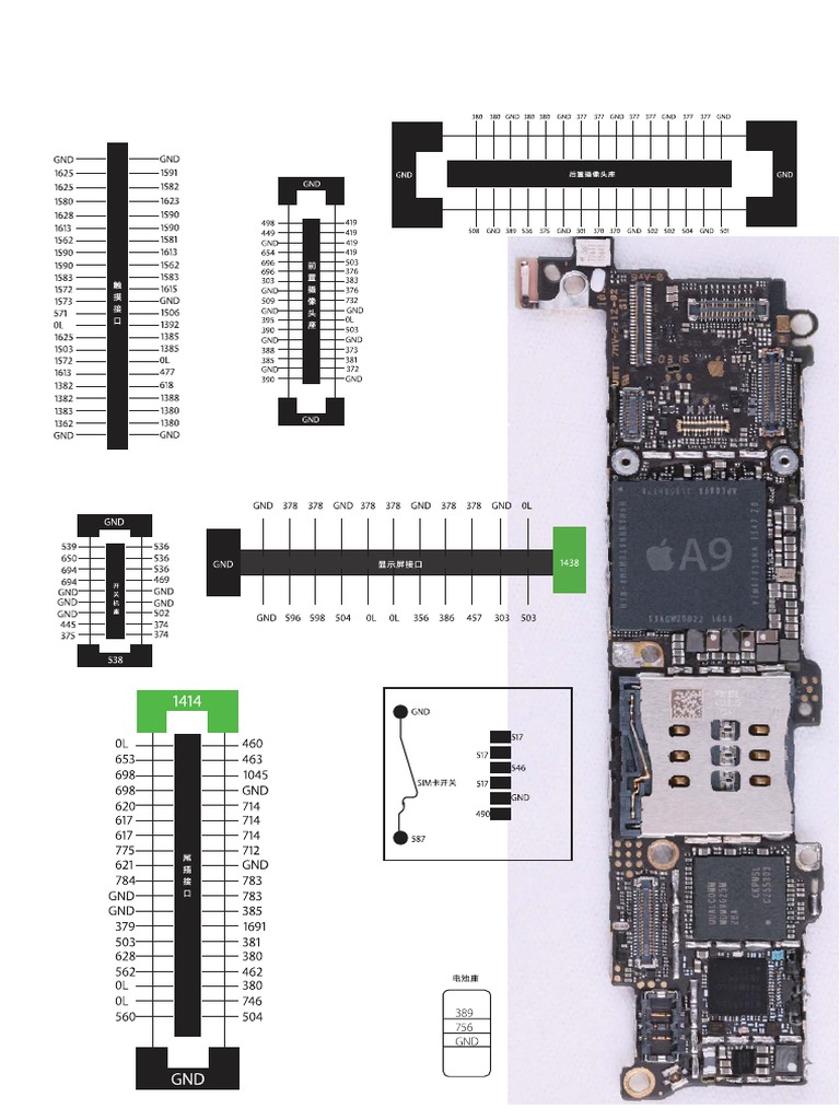 Esquema Elétrico Iphone SE | PDF | Electronics | Computer Engineering