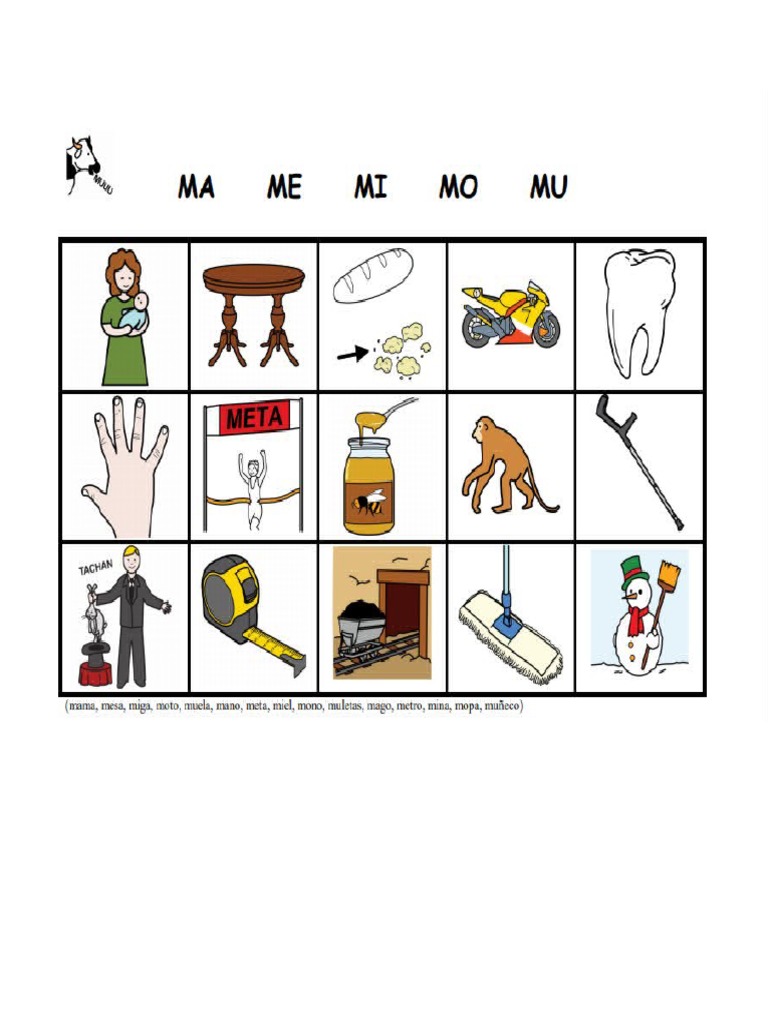 Fonema M Inicial | PDF