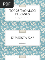 1000 Most Common Filipino Words - 100% Best List of Words | PDF