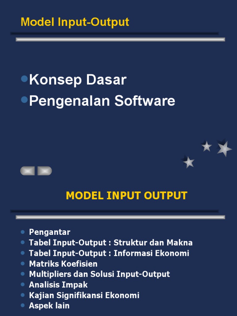 Konsep Dasar Input Output | PDF