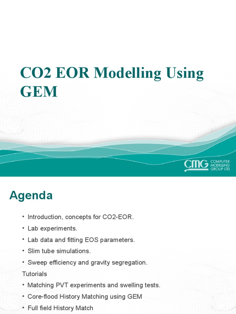 CO2 EOR Modelling Using GEM - V3 | PDF | Petroleum Reservoir | Fluid Dynamics