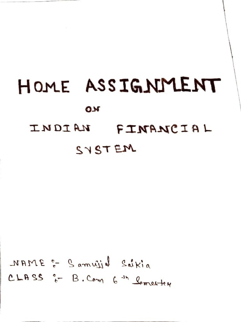 Ifs Assignment, Samujjal Saikia | PDF