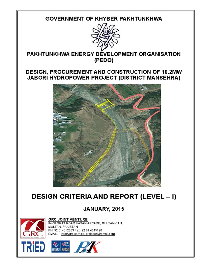 Jabori HPP - Design Criteria and Report - Level - I | PDF | Chemical ...
