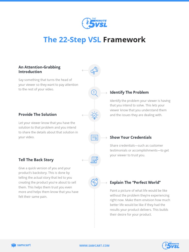 22-Step VSL Framework Guide | PDF