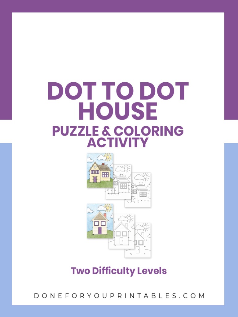 Dot to Dot House Activity Guide | PDF | Games & Activities | Language ...