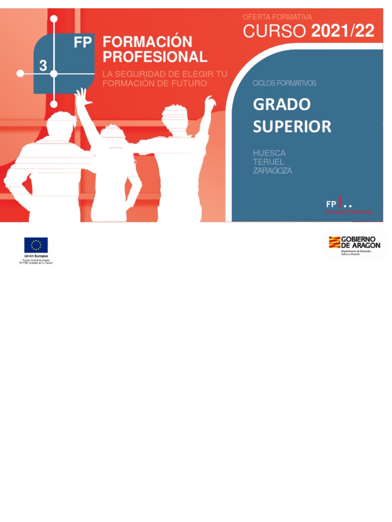 Folleto CFGS 2021 - 2022 | PDF | Desarrollo profesional | Turismo