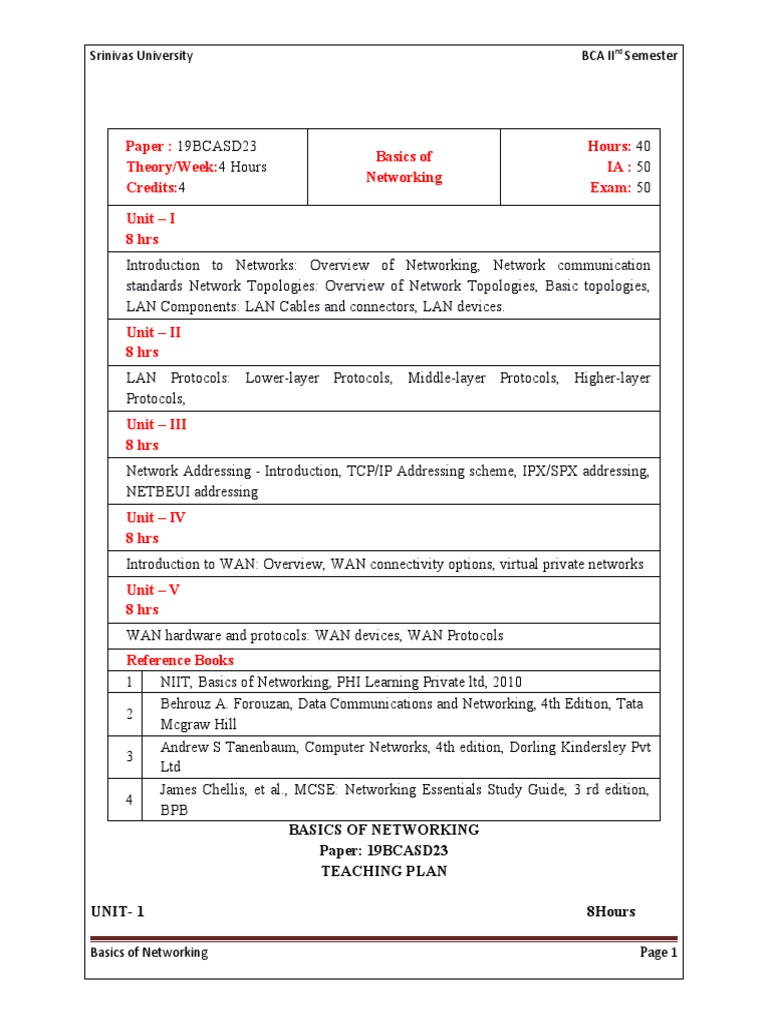 Basics of Networking | PDF | Network Topology | Computer Network