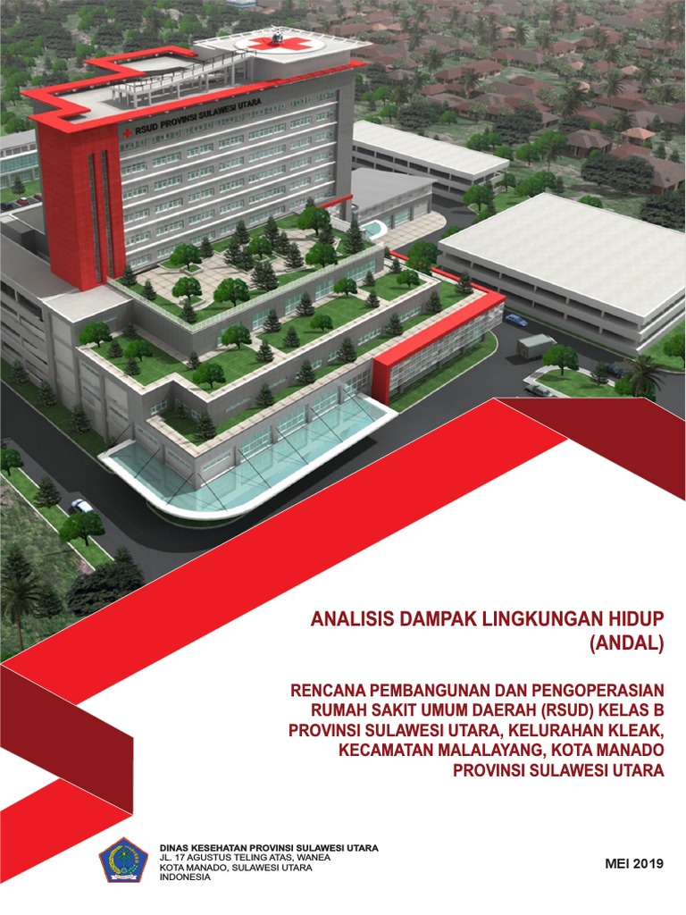 Dokumen Andal Proyek RSUD Kelas B Provinsi Sulawesi Utara | PDF