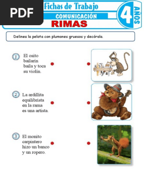 Hojas De Trabajo Para Rimar