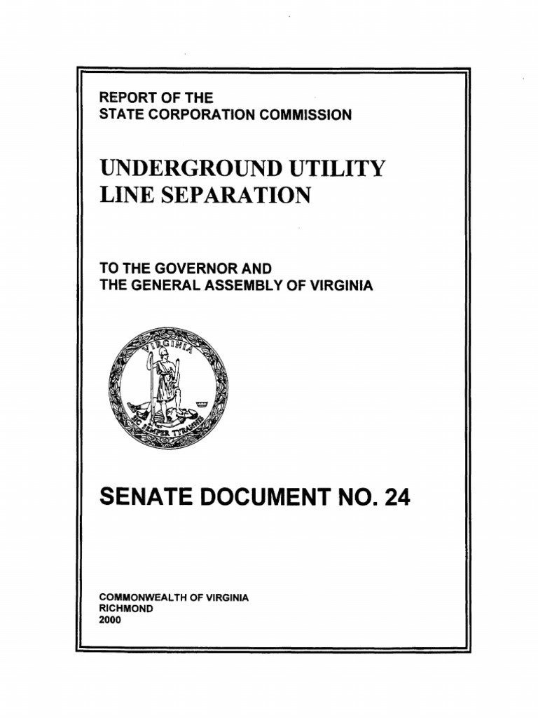 '2000 SD24-Underground Utility Line Separation | PDF | National ...