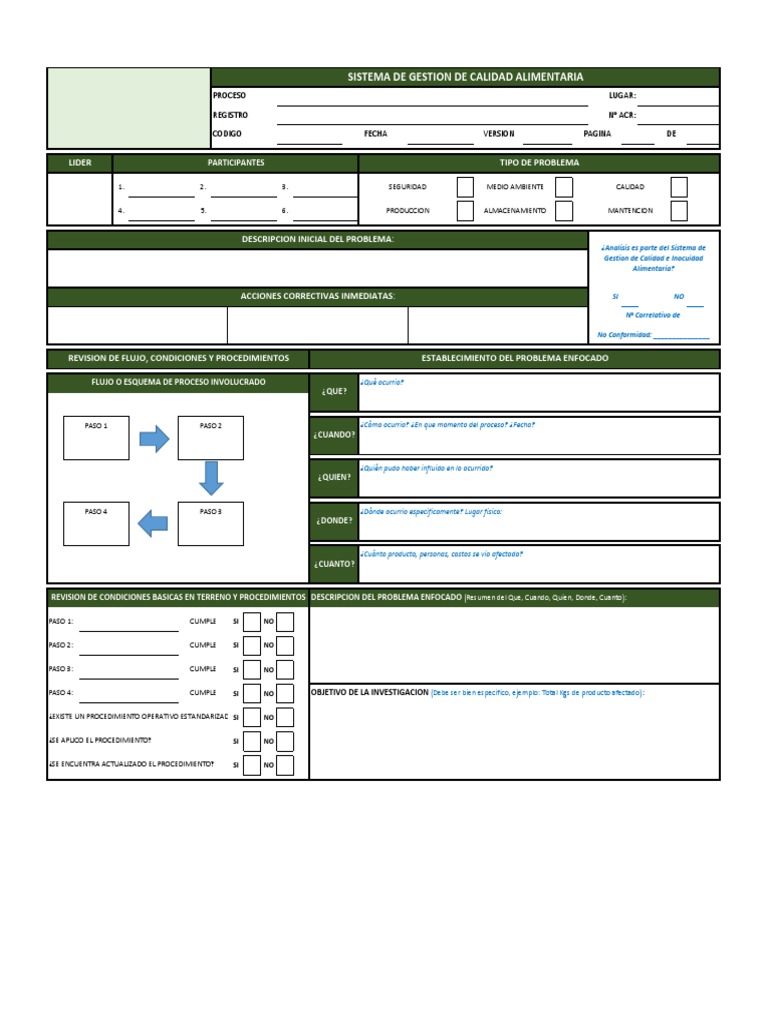 Formato de ACR | PDF | Sistema de manejo de calidad | Informática