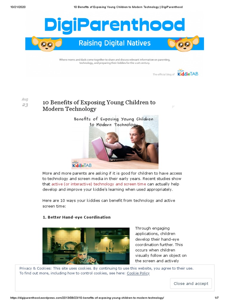 10 Benefits of Exposing Young Children To Modern Technology ...