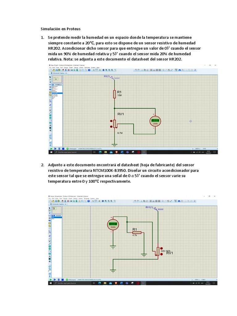 Simulación en Proteus | PDF