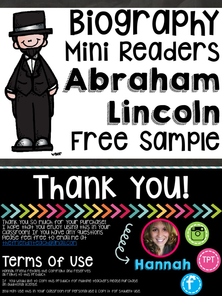 Mini Readers: Biography Abraham Lincoln | PDF | Abraham Lincoln ...