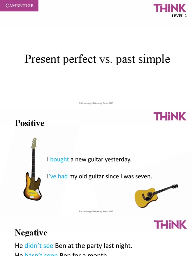 Grammar Presentation 1 Present Perfect Vs Past Simple | PDF