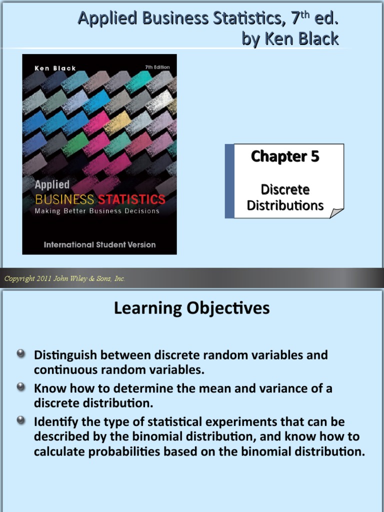 Applied Business Statistics, 7 Ed. by Ken Black | PDF | Probability ...