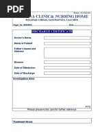 Emergency Admission Certificate | PDF