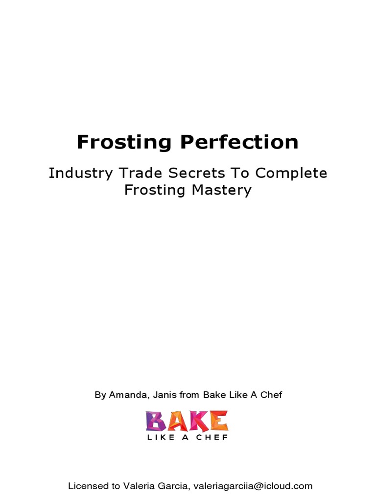 4 Frosting Perfection Ebook New Version | PDF | Icing (Food) | Custard