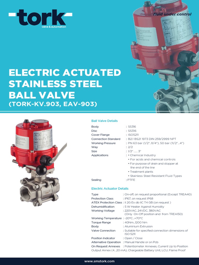 TORK Eav-903-Catalogue-636 | PDF | Valve | Mechanical Engineering