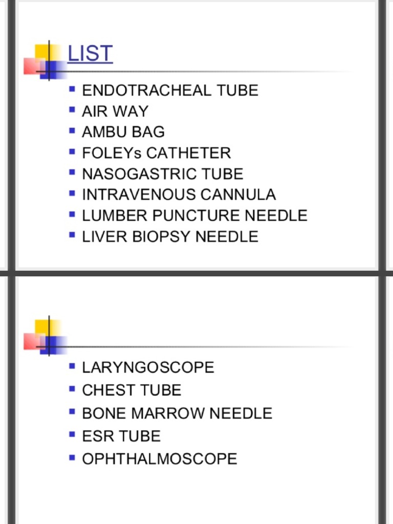 Internal Medicine Instruments | PDF