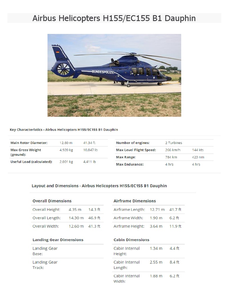 Airbus Helicopters H155 - EC155 B1 | PDF