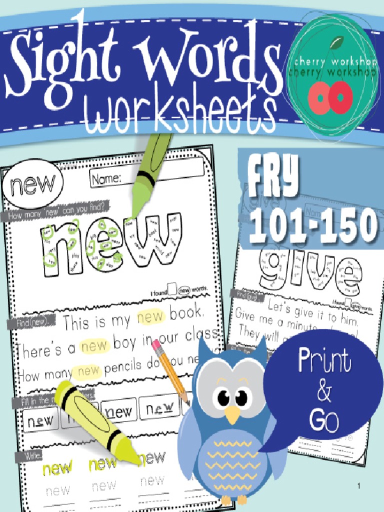 3 - Sight Words First Grade | PDF