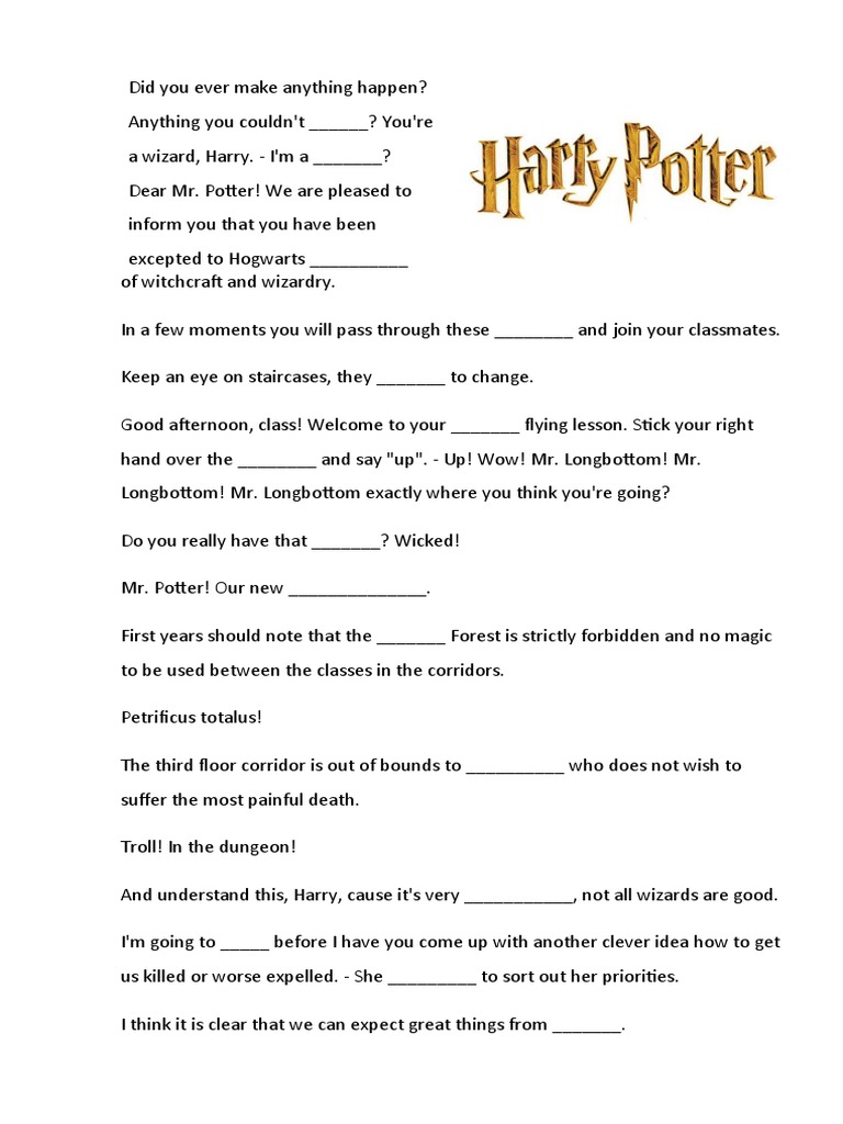 1 Harry Potter and The Sorcerers Stone | PDF