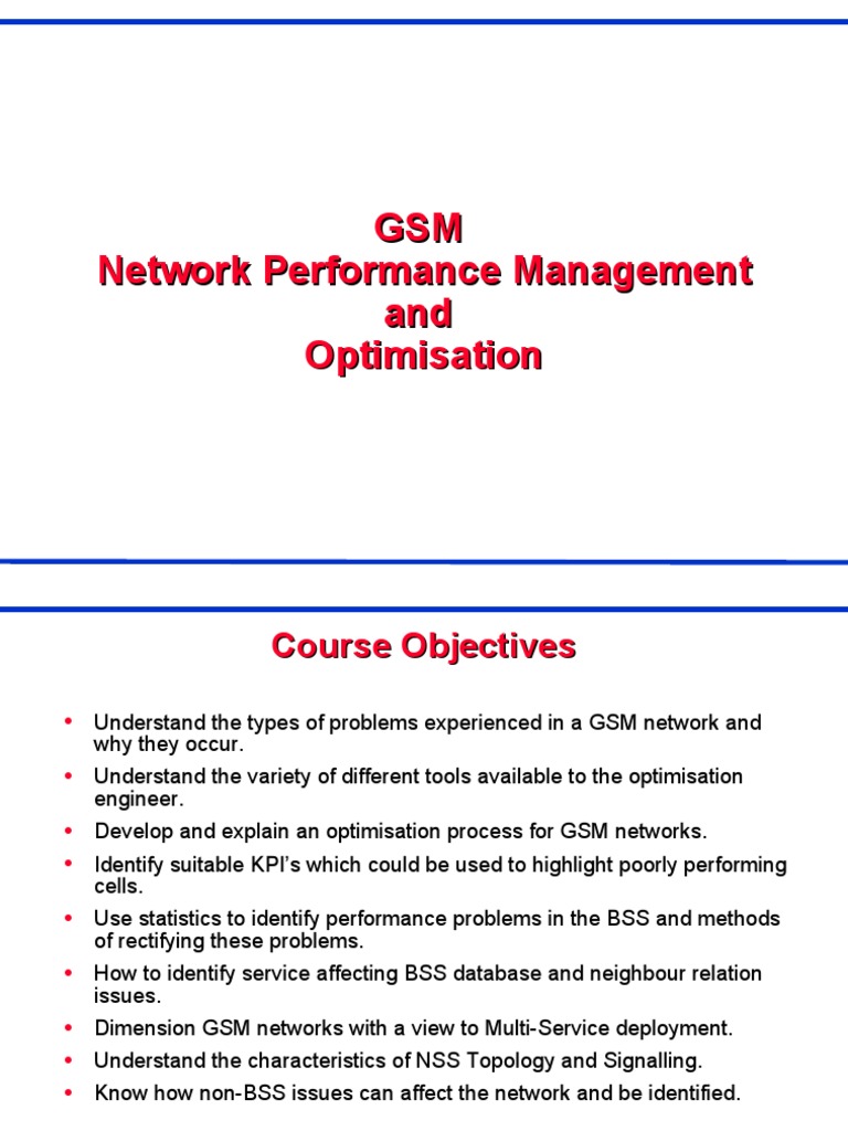 GSM Network Optimization Course | PDF | Antenna (Radio) | Telecommunications
