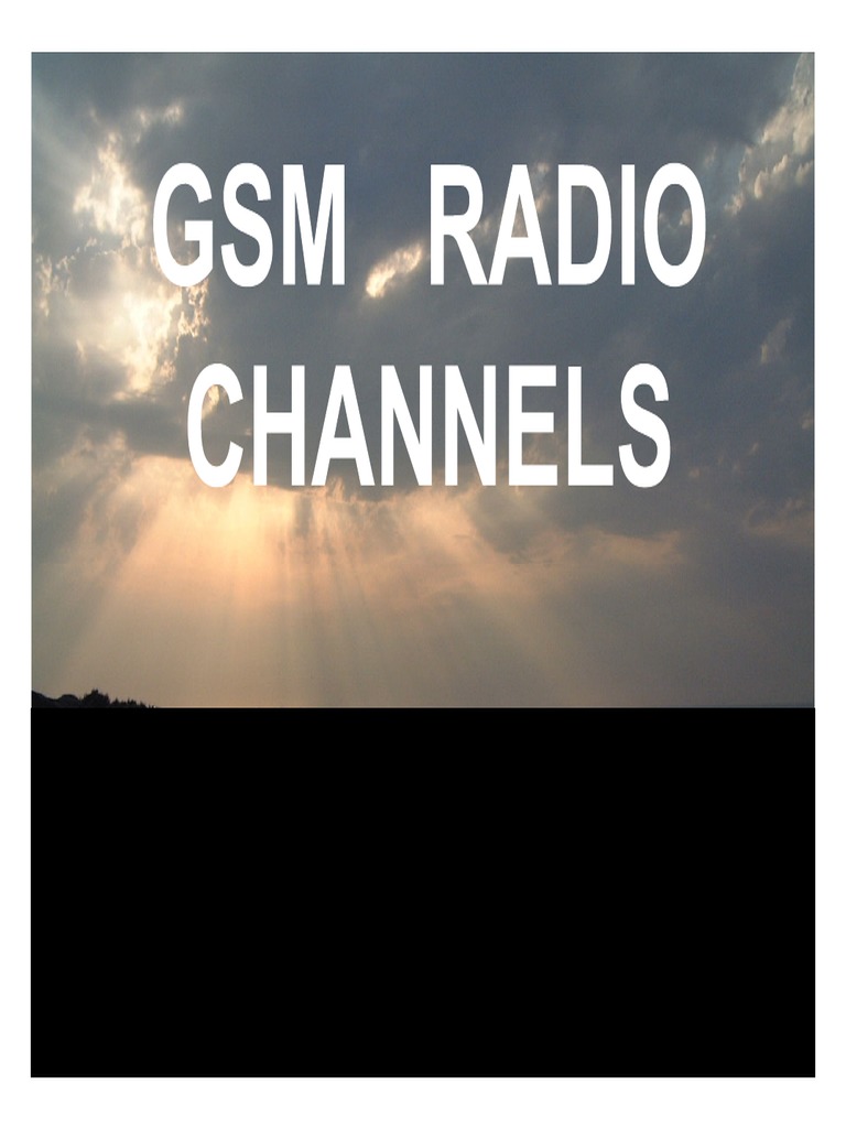GSM Channels | PDF | Telecommunications Engineering | Communication