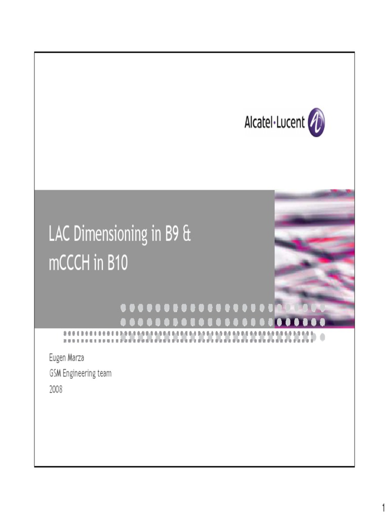LAC Dimensioning & MCCCH | PDF | Software Defined Radio ...