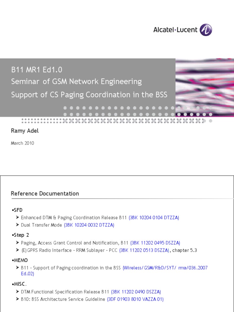 GSM Network CS Paging Coordination | PDF | General Packet Radio Service ...
