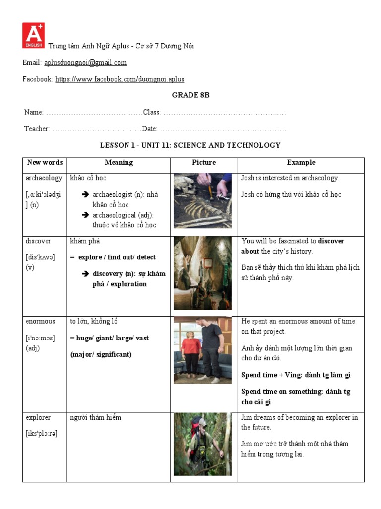 Lesson 1 - Unit 11 - 8B | PDF