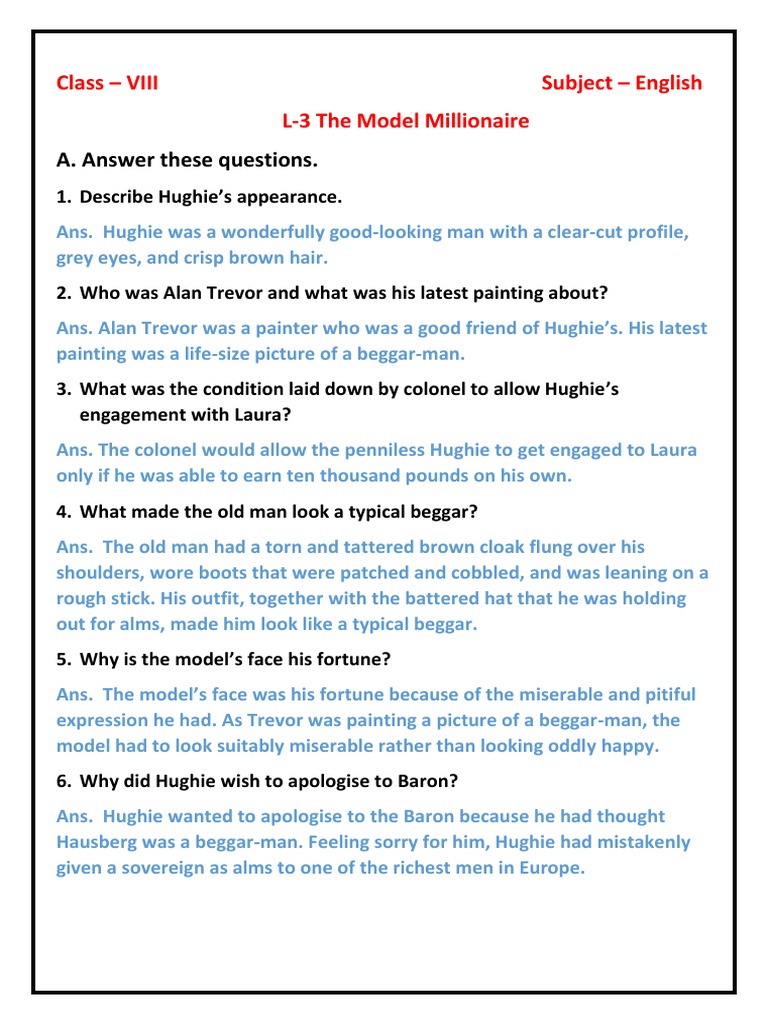 A. Answer These Questions | PDF