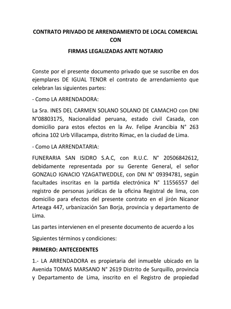 CONTRATO Actualizado Funeraria 2022 | PDF | Justicia | Crimen y violencia