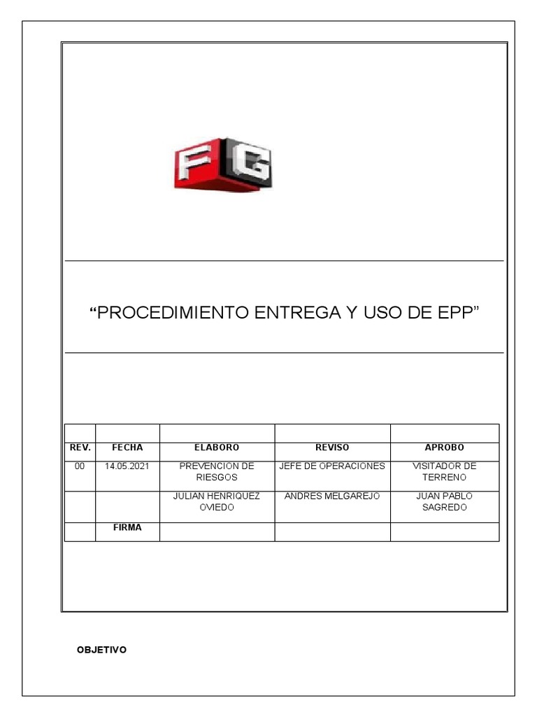 Uso y Entrega de EPP | PDF | Guante | Protector solar