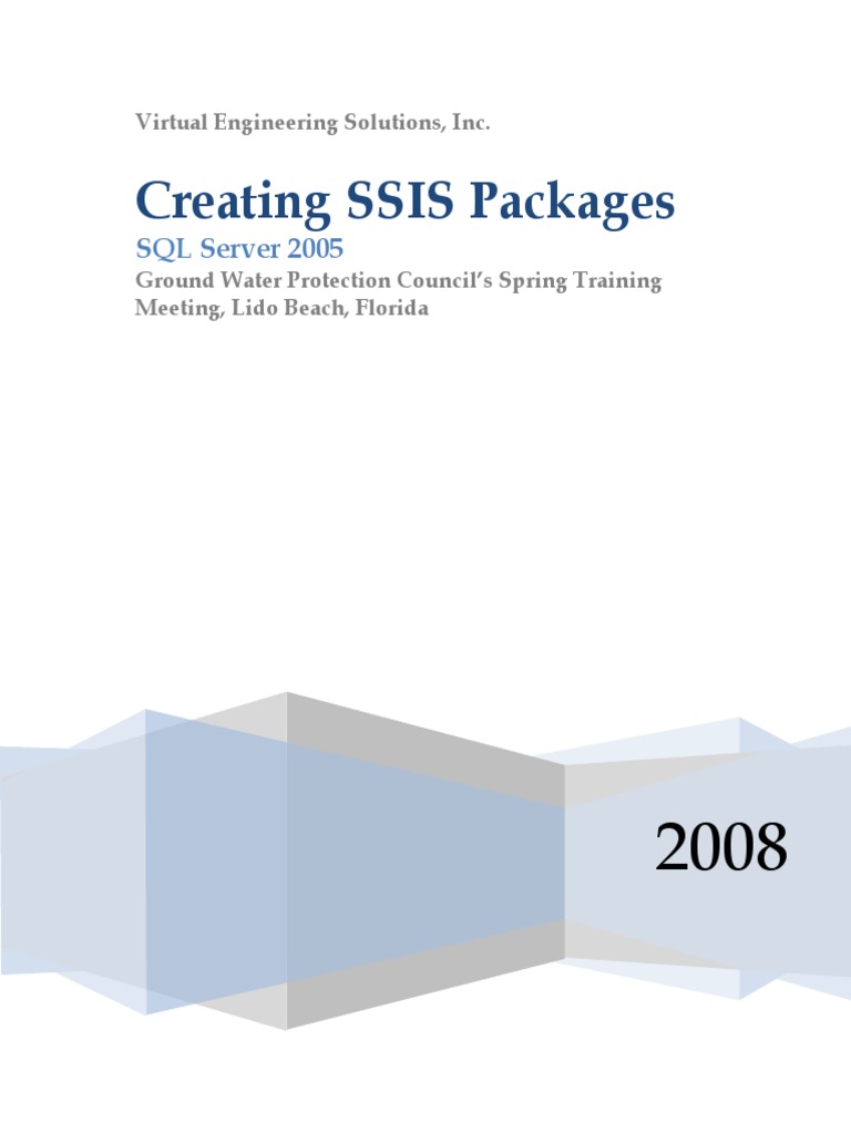 Creating SSIS Packages: SQL Server 2005 | PDF | Microsoft Sql Server | Sql