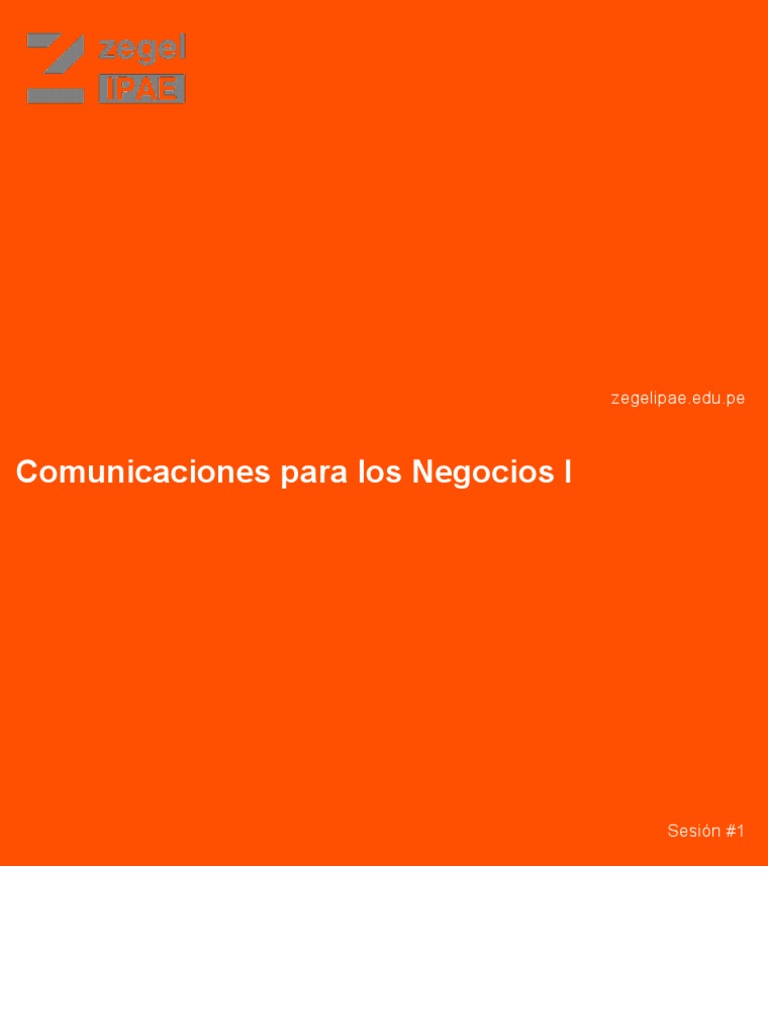 Comunicaciones Negocios I 1 | PDF | Comprensión lectora | Comunicación