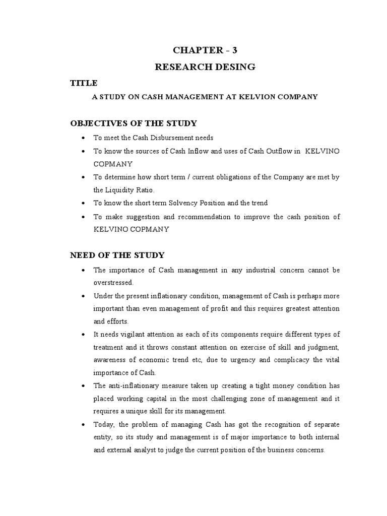 Chapter - 3 Research Desing: Title | PDF | Business | Economies