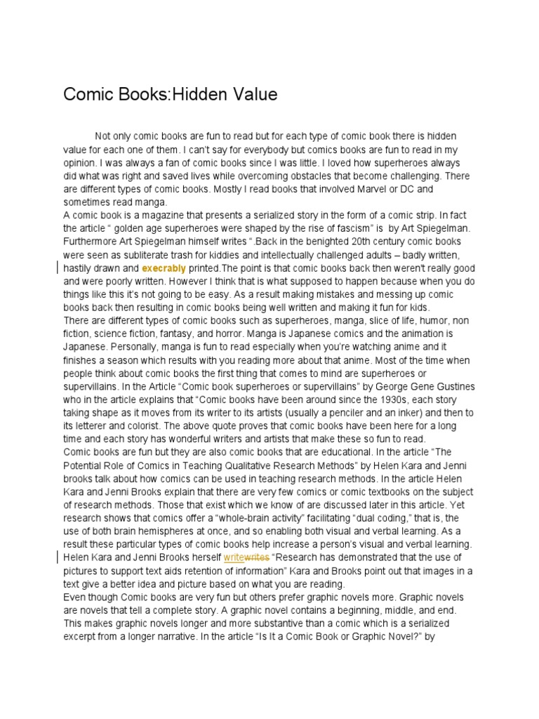 Comic Books:Hidden Value: Execrably | PDF | Comic Book | Comics