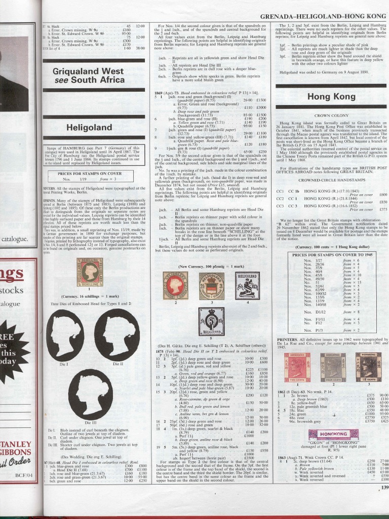 Stamp Catalogue (Stanley Gibbons) Commonwealth & British Empire Stamps ...