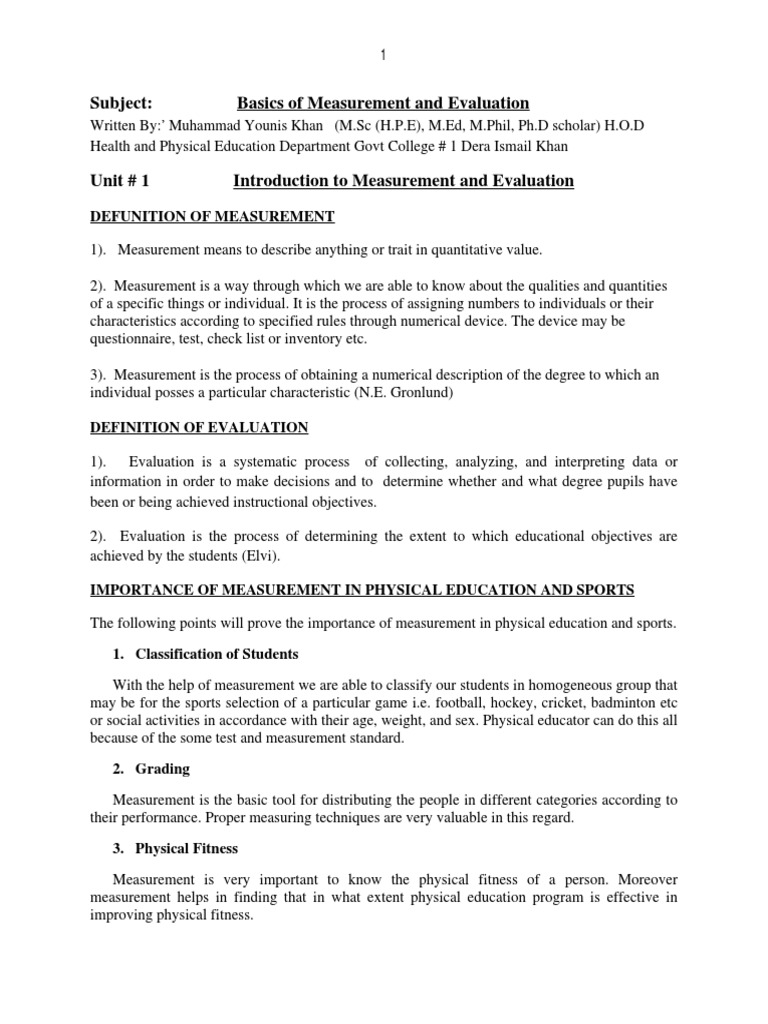 Measurement and Evaluation - Revised | PDF | Mean | Arithmetic Mean
