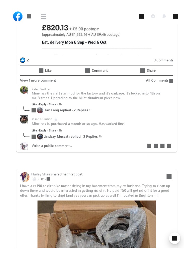 ZS190 Swap Shop - Facebook | PDF