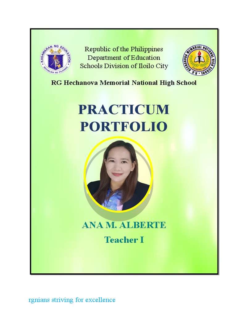 Practicum Portfolio: Ana M. Alberte Teacher I | PDF | Learning | Teachers