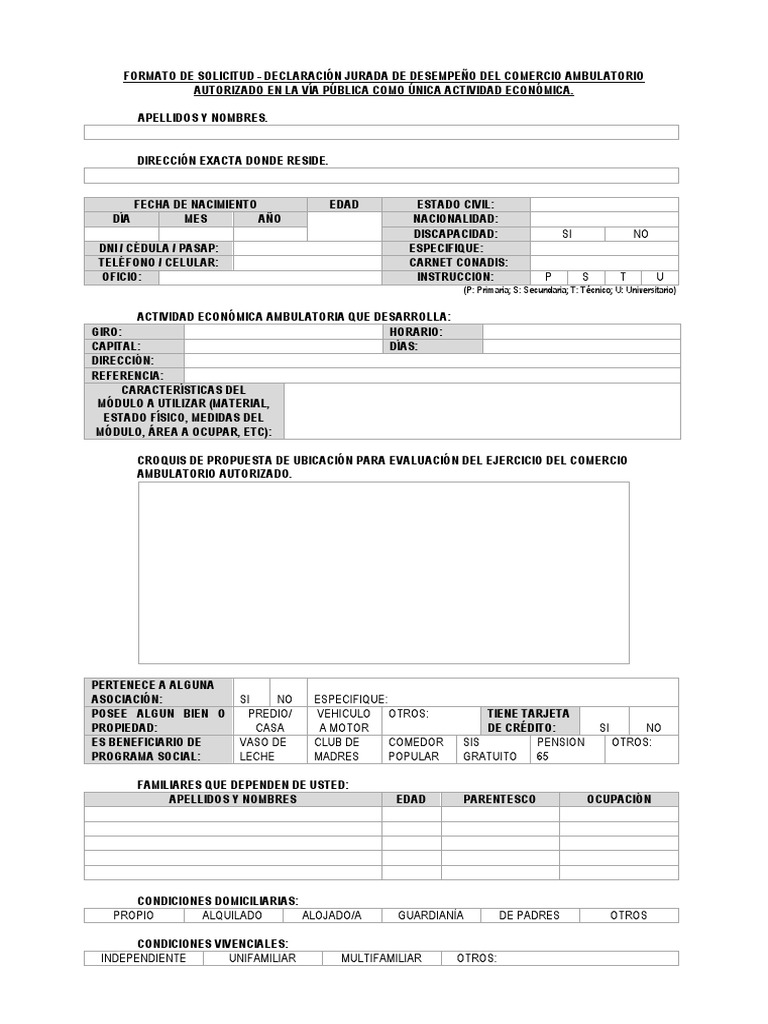 Formato de Solicitud | PDF