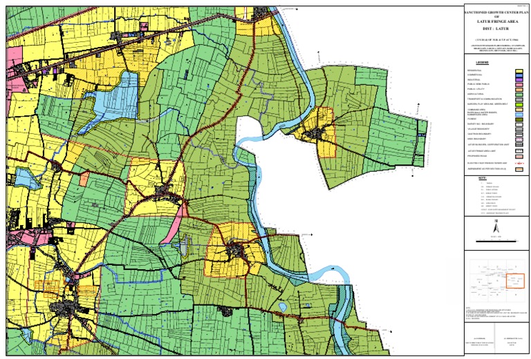 Latur Fringe Area Dist: Latur: Sanctioned Growth Center Plan OF | PDF